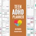 ADHD Journal for Teens, Teen ADHD Planner - Etsy