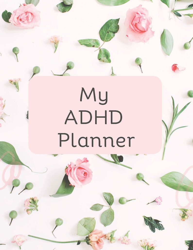 Teen ADHD Planner, Pink Floral Design (PDF) - Etsy