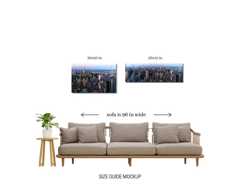 Magical Manhattan Skyline at Dusk Frame Art Photography - Etsy