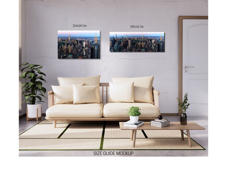 Magical Manhattan Skyline at Dusk Frame Art Photography - Etsy