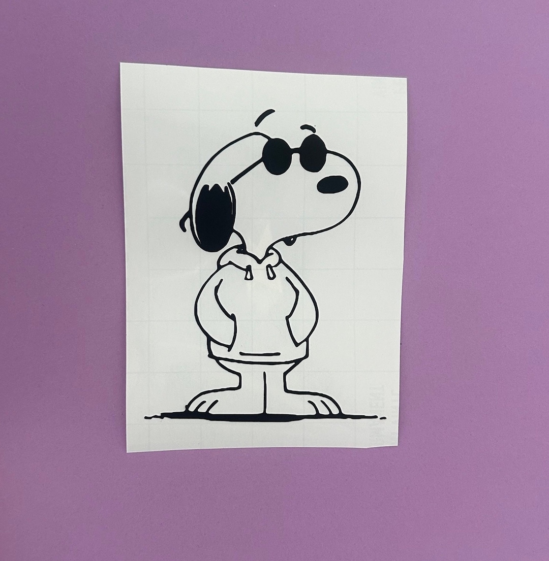 Vinyl Decal Cool Snoopy Car, Window, Stanley, Tumbler. Waterproof - Etsy