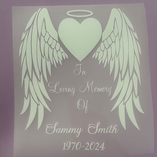 In Loving Memory Car Decal - Etsy