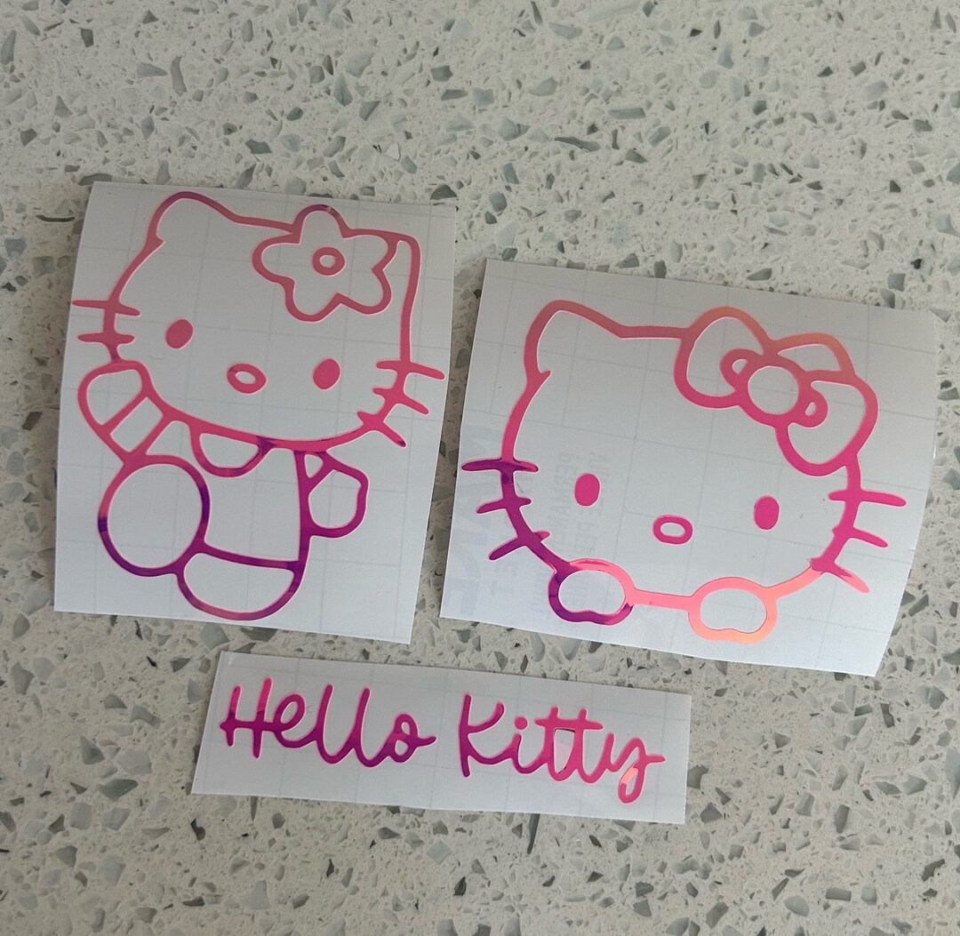Free Shipping Hello Kitty Decal Girl Fun Cute Decal Car Window Mirror ...