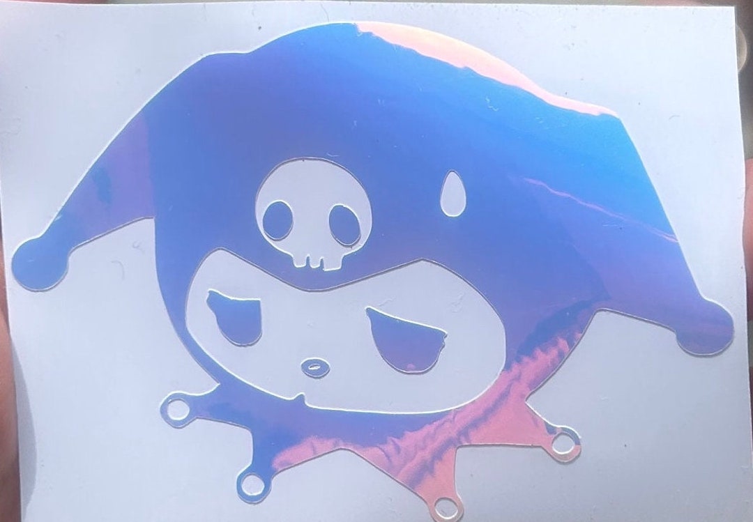 Free Shipping Kuromi Sad Decal Girl Fun Cute Decal Car Window Mirror ...