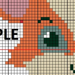 Crochet Pattern Graph for Graphgan Baby Fox - Etsy