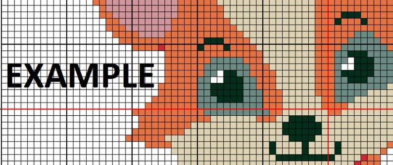 Crochet Pattern Graph for Graphgan Baby Fox - Etsy