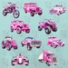 40 Pink Vehicles Clipart Pack INSTANT DOWNLOAD 40 Pink Vehicle ...