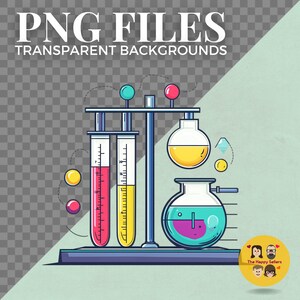 70 Science Class Clipart Pack INSTANT DOWNLOAD 70 Fun Science-themed ...