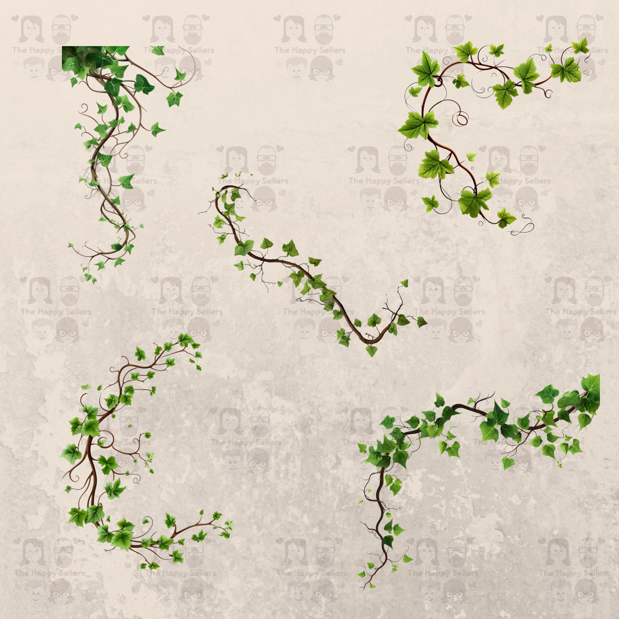 20 Vine Corners Clipart Pack INSTANT DOWNLOAD 20 Elegant Vine Corner ...