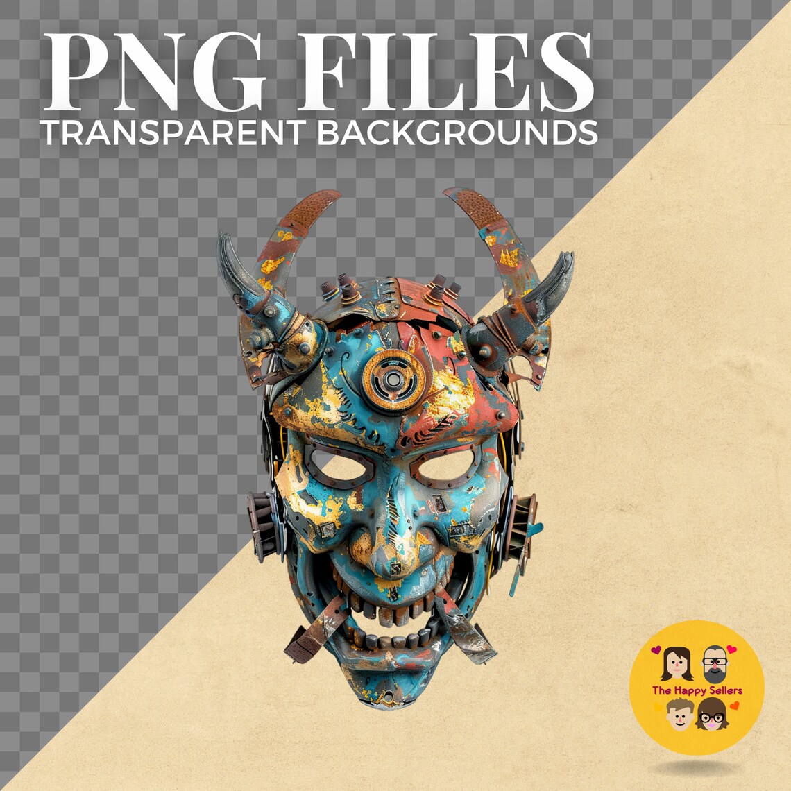 128 Steampunk Samurai Clipart Bundle Instant Download, PNG Images ...