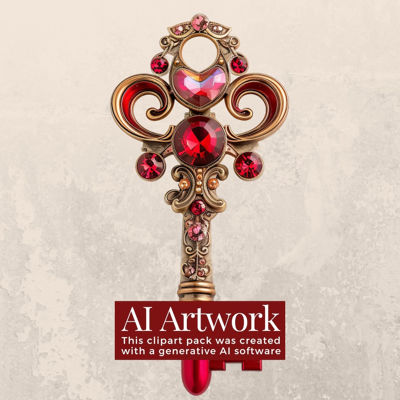 130 Fantasy Keys Clipart Bundle Instant Download, Magical Key ...