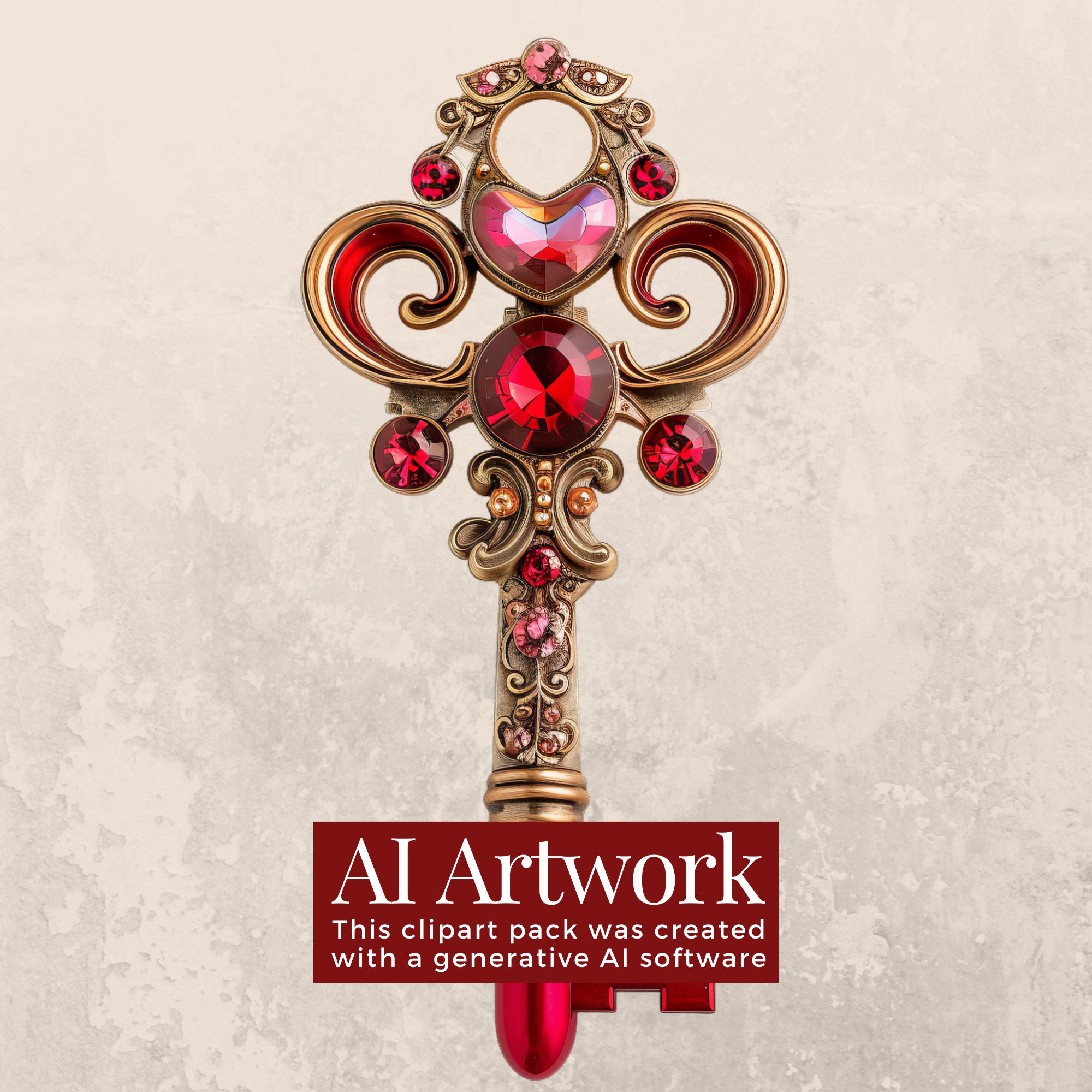 130 Fantasy Keys Clipart Bundle Instant Download, Magical Key ...