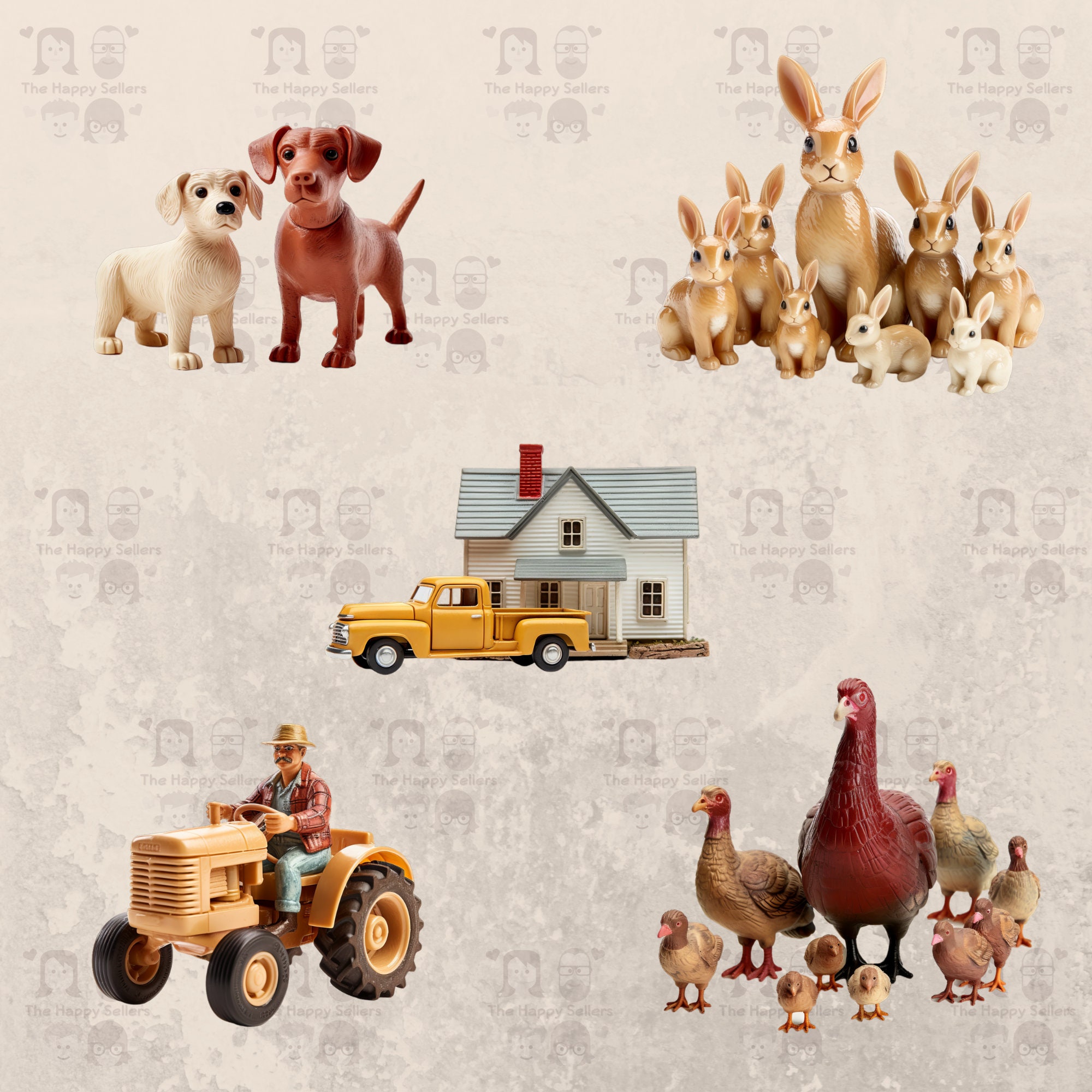 20 on the Farm Clipart Pack INSTANT DOWNLOAD 20 Charming Farm ...