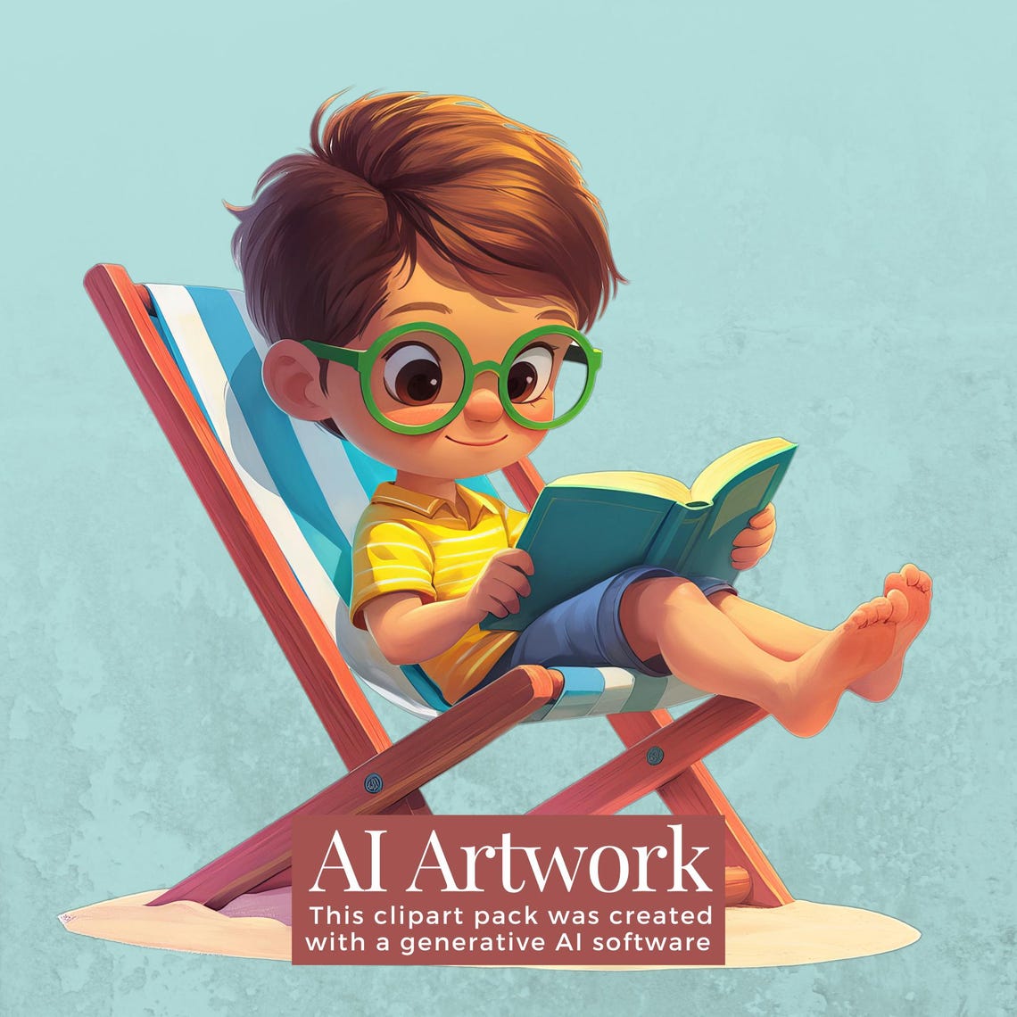 60 Book Loving Kids Clipart Pack INSTANT DOWNLOAD 60 Adorable Book ...
