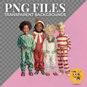 80 Christmas Pajamas Clipart Pack INSTANT DOWNLOAD 80 Cozy Christmas ...