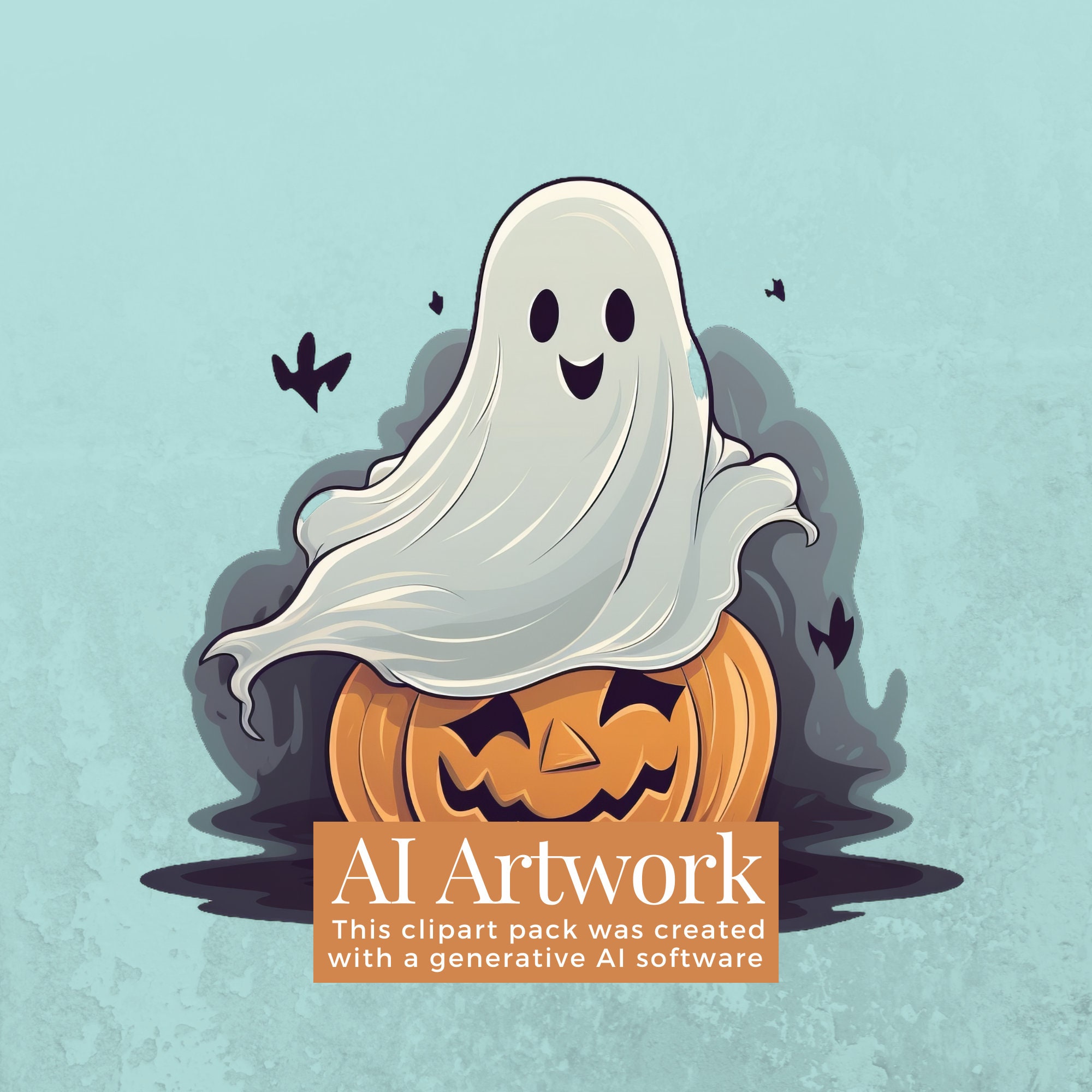 40 Cute Ghosts Clipart Pack INSTANT DOWNLOAD 40 Adorable Ghost - Etsy