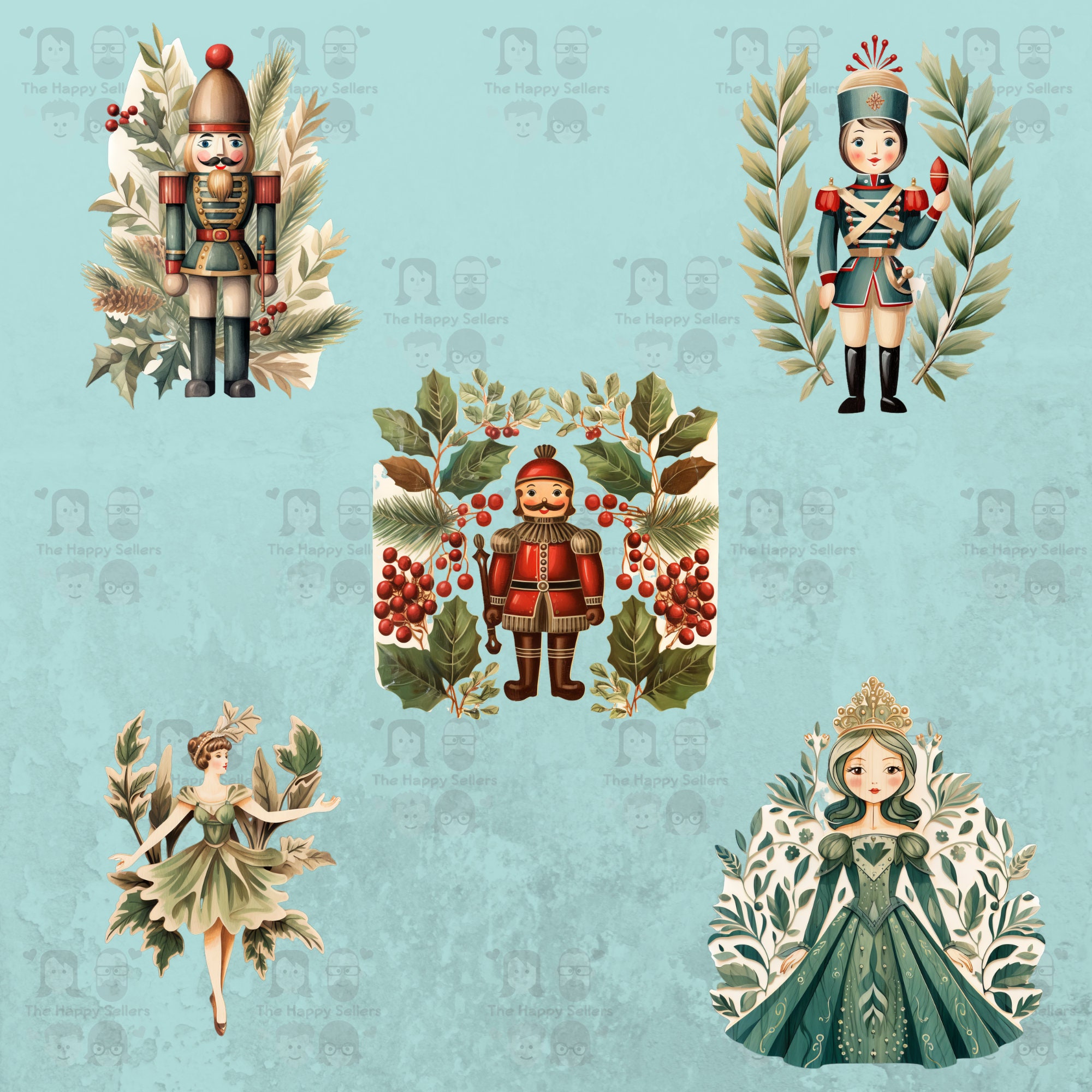 20 the Nutcracker Christmas Clipart Pack INSTANT DOWNLOAD 20 Nutcracker ...