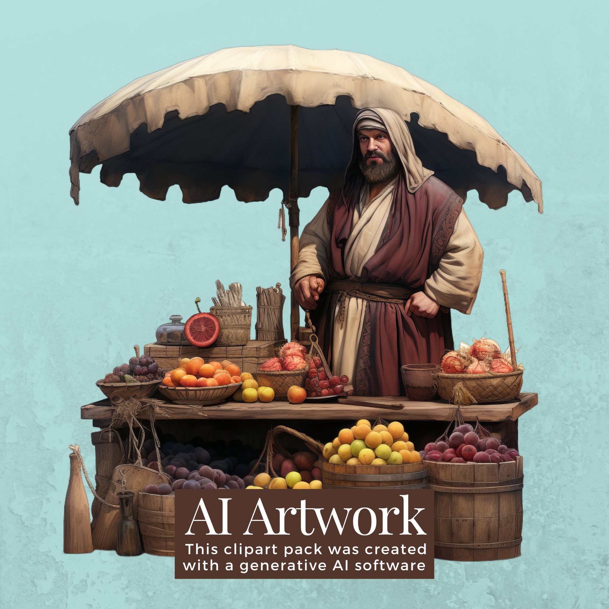 30 Medieval Life #2 Clipart Pack INSTANT DOWNLOAD 30 Medieval Life ...