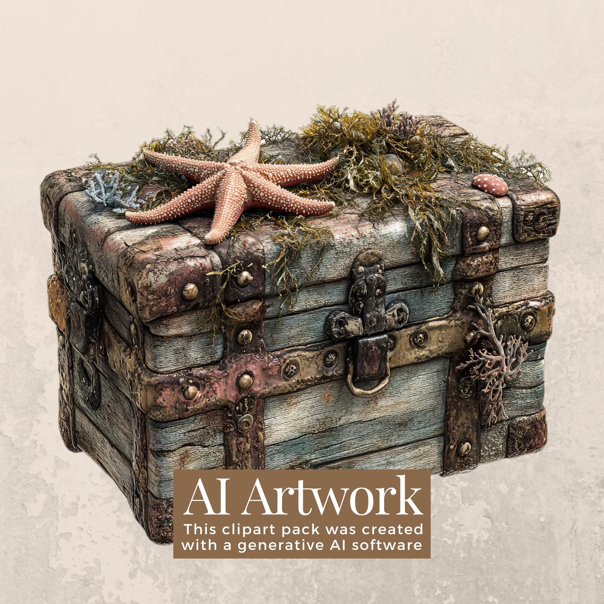 135 Fantasy Crates, Chests, and Barrels Clipart Bundle - Instant ...