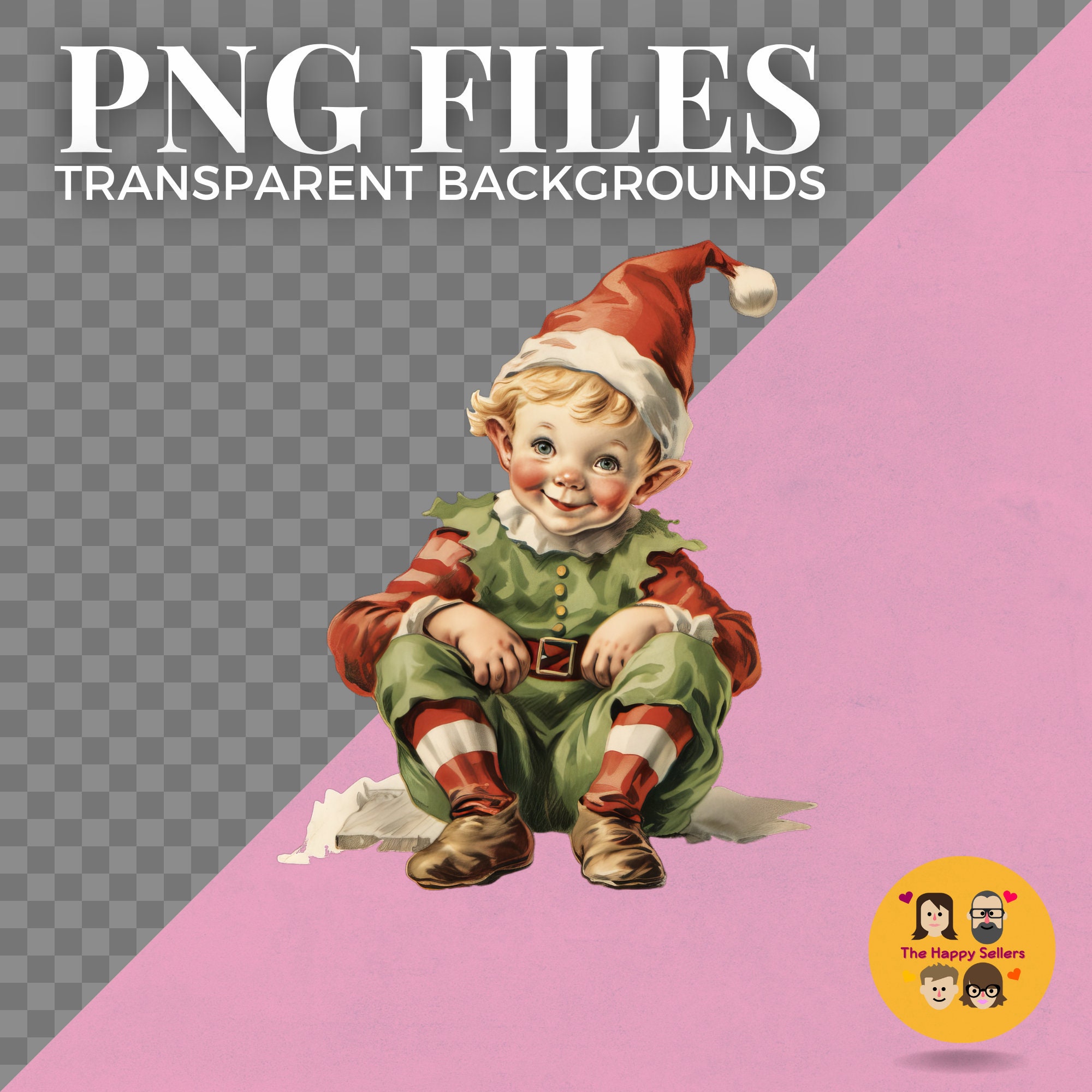 50 Santa's Little Helpers Clipart Pack INSTANT DOWNLOAD 50 Festive Elf ...