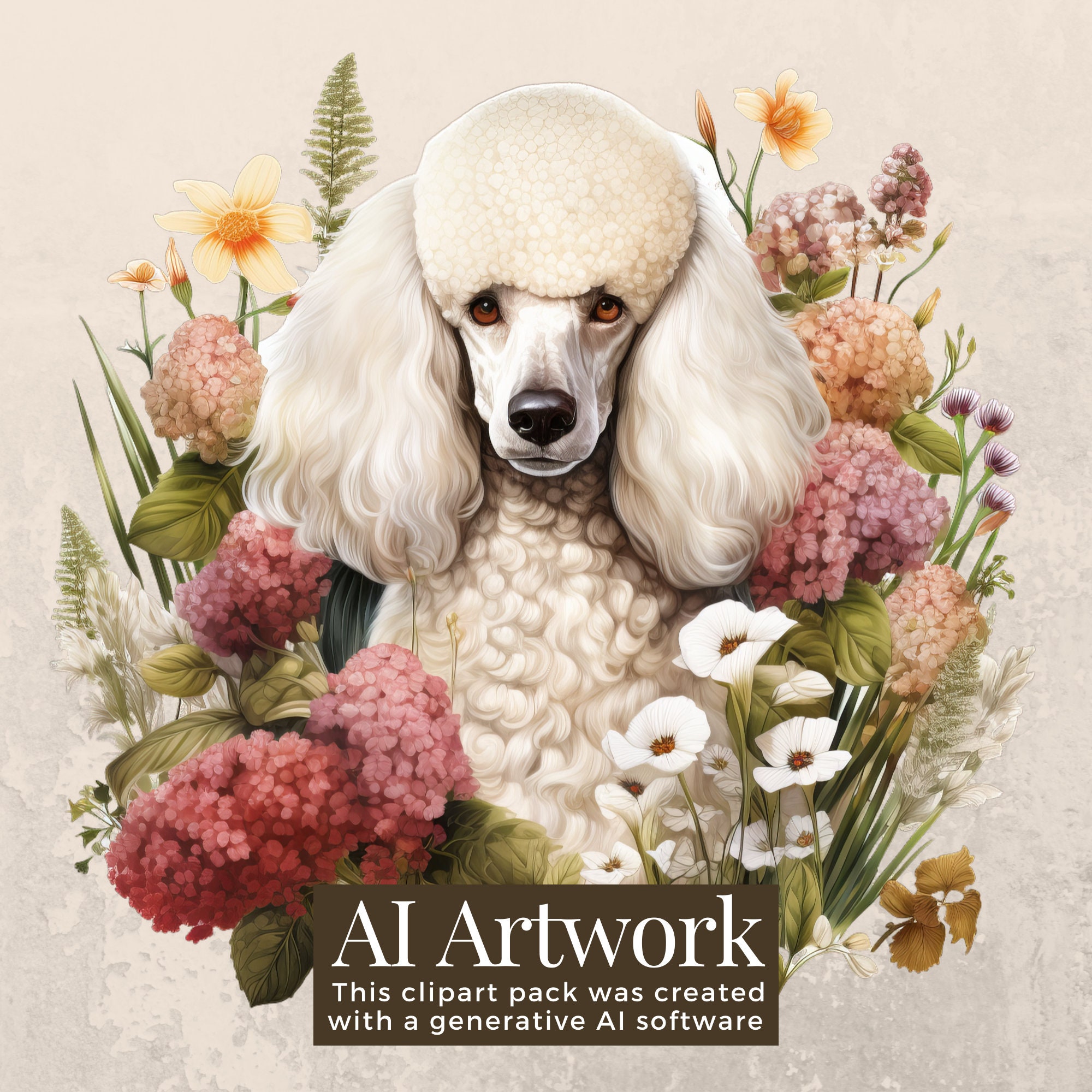 10 Poodles Clipart Pack INSTANT DOWNLOAD 10 Adorable Poodle ...