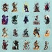 40 Rock and Roll Monsters Clipart Pack INSTANT DOWNLOAD 40 Monster ...