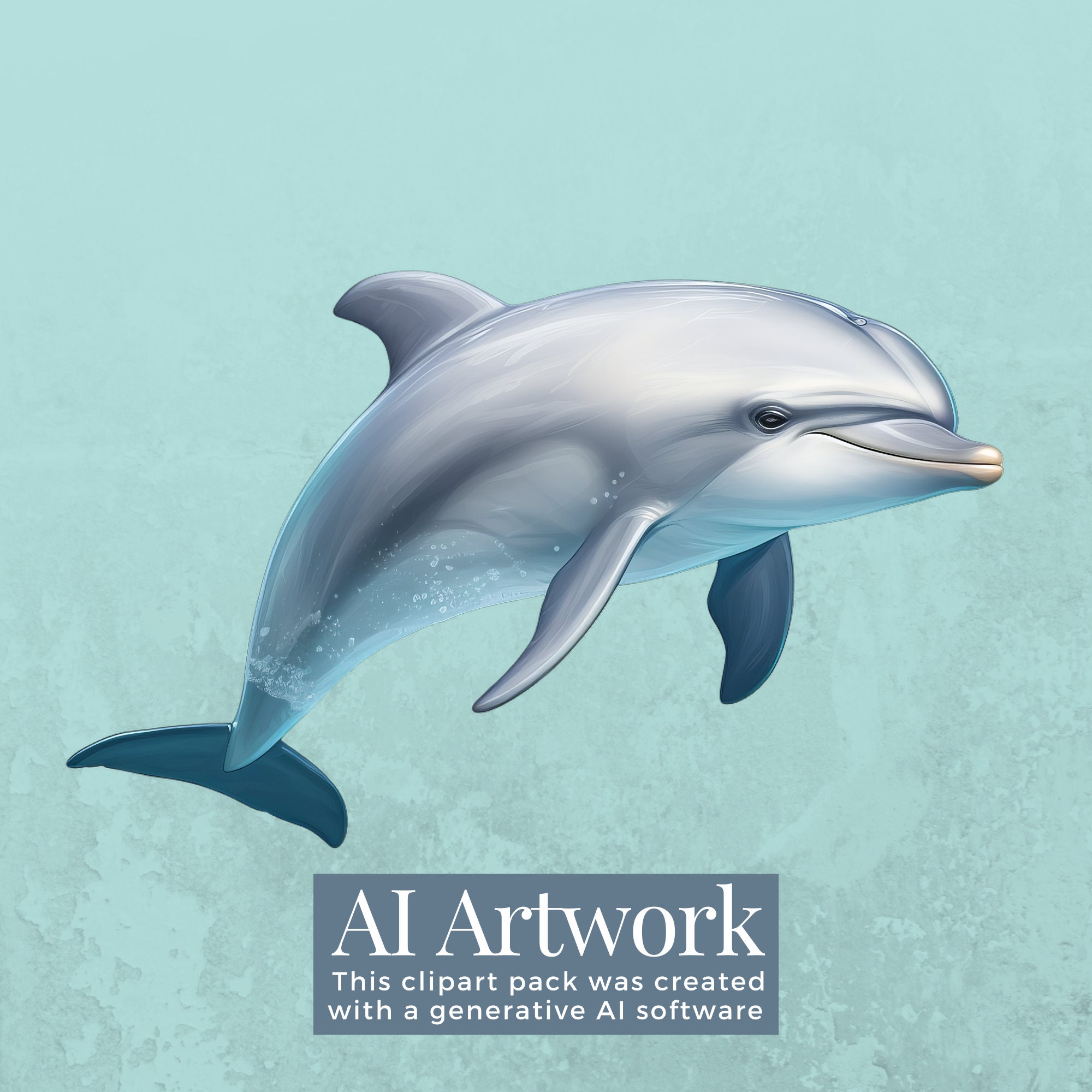 10 Dolphin Clipart Pack INSTANT DOWNLOAD 10 Playful Dolphin ...