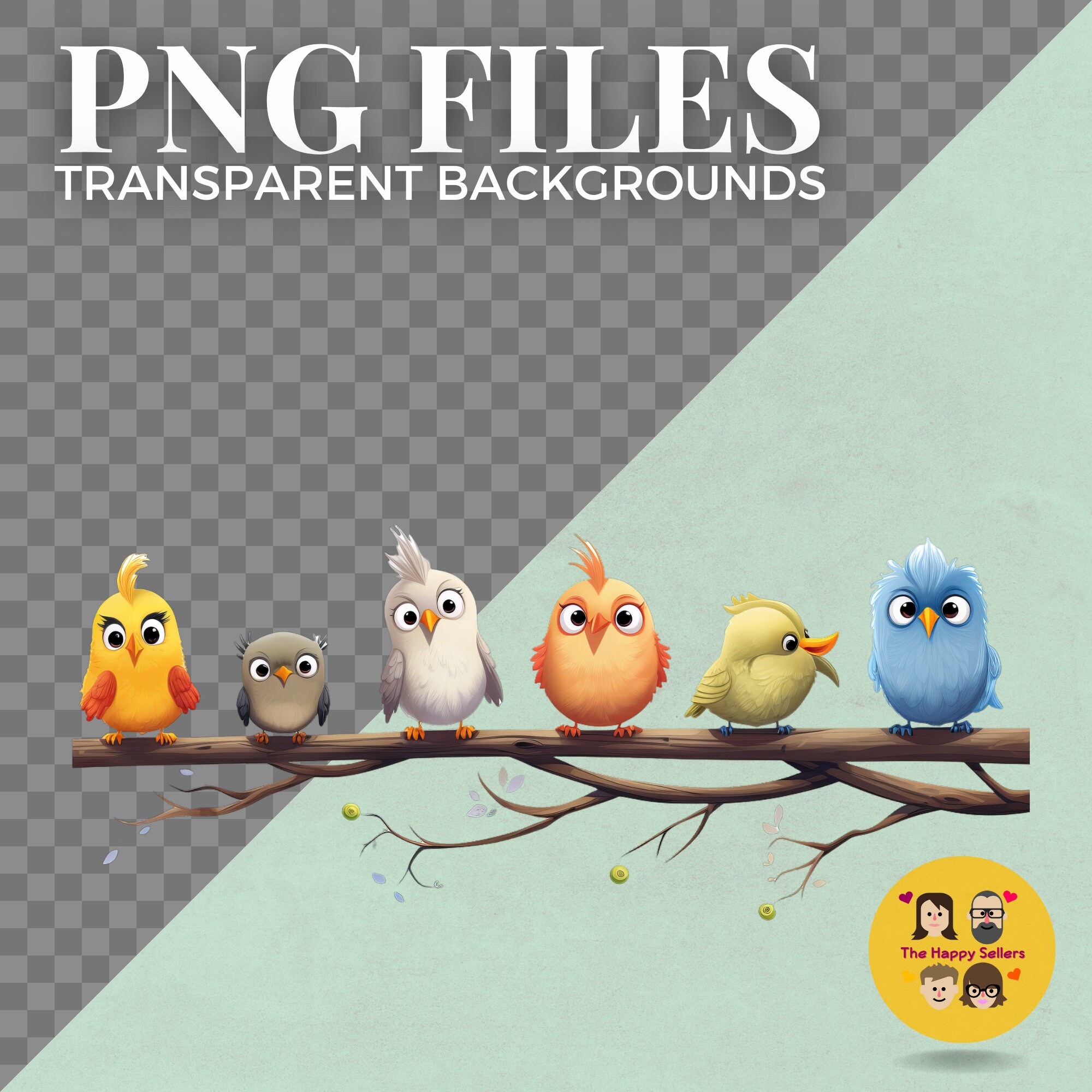 20 Cute Baby Birds Clipart Pack INSTANT DOWNLOAD 20 Adorable Bird ...