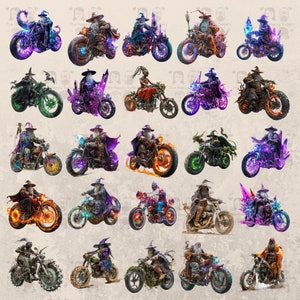 70 Fantasy Magical Bikes Clipart Pack - INSTANT DOWNLOAD, PNG ...