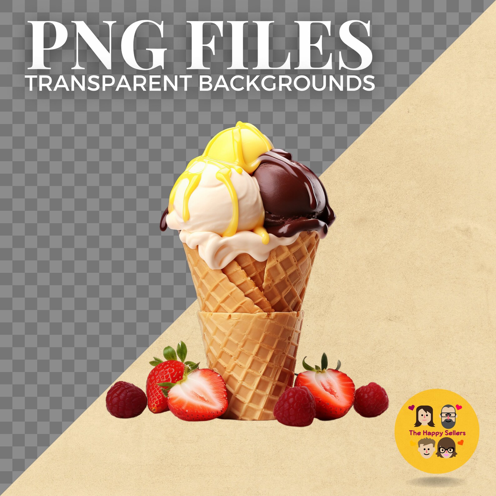 20 Ice Cream Cones Clipart Pack INSTANT DOWNLOAD 20 Ice Cream Cone ...