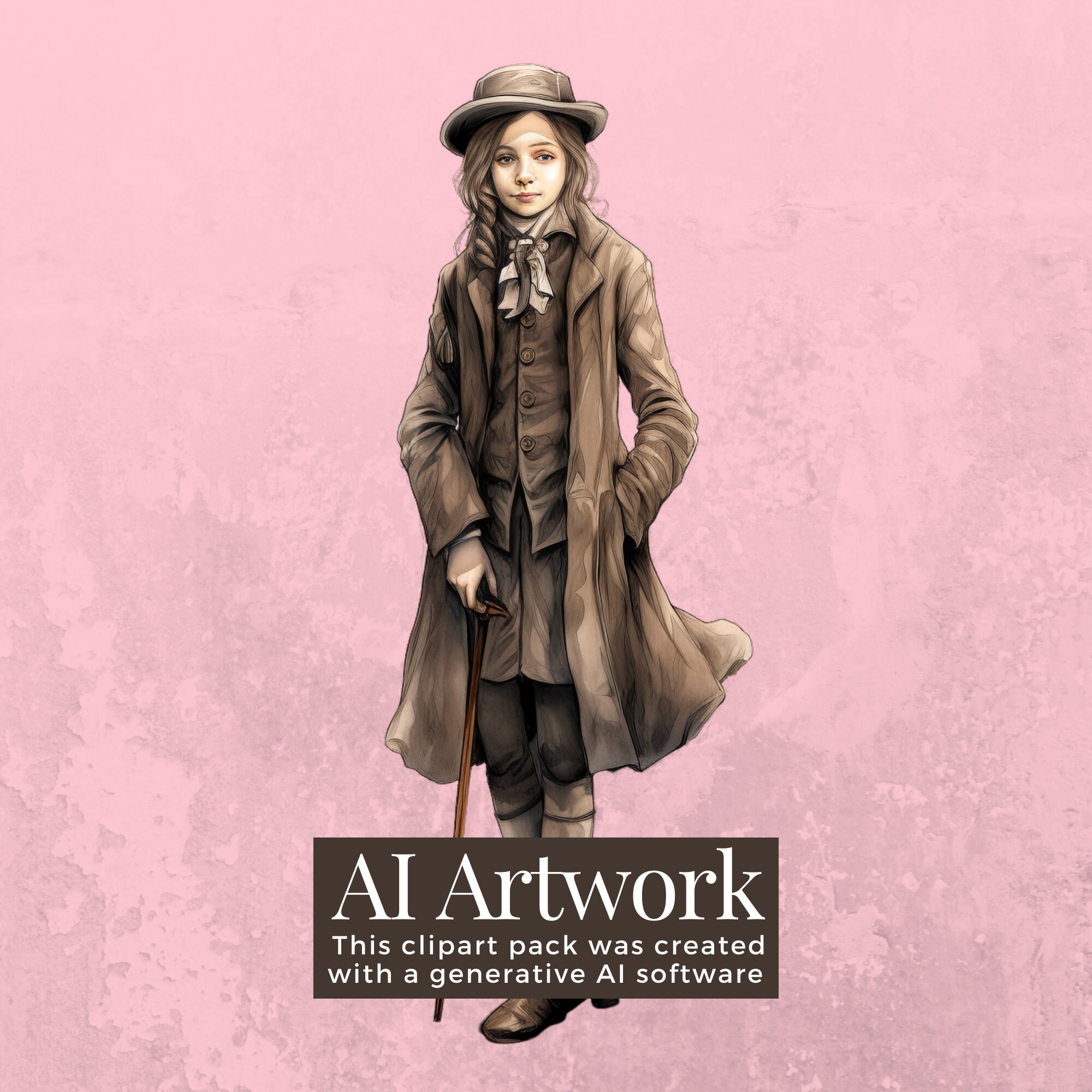 40 Victorian Era Characters Clipart Pack - INSTANT DOWNLOAD, PNG ...