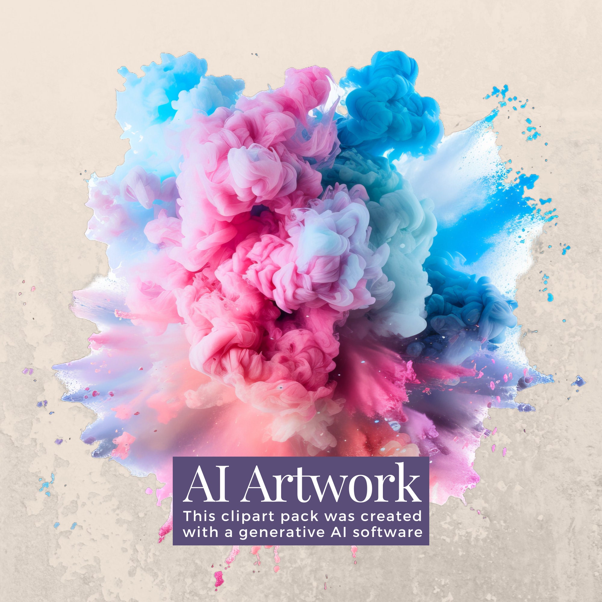 20 Color Explosions Clipart Pack INSTANT DOWNLOAD 20 Vibrant Explosion ...