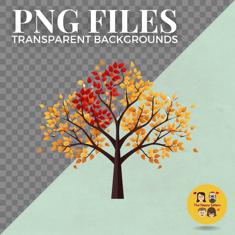 20 Autumn Tree Icons Clipart Pack INSTANT DOWNLOAD 20 Autumn Tree Icon ...