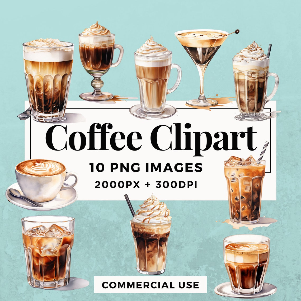 10 Coffee Clipart Pack INSTANT DOWNLOAD 10 Cozy Coffee - Etsy