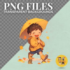 40 Autumn Kids Clipart Pack INSTANT DOWNLOAD 40 Fall-themed Kid ...