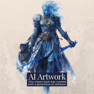 41 Fantasy Frost People Clipart Pack INSTANT DOWNLOAD 41 Ice-themed ...