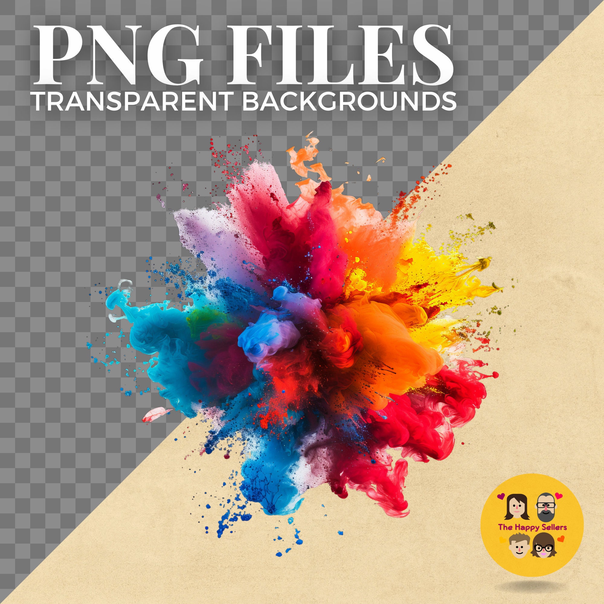 20 Color Explosions Clipart Pack INSTANT DOWNLOAD 20 Vibrant Explosion ...