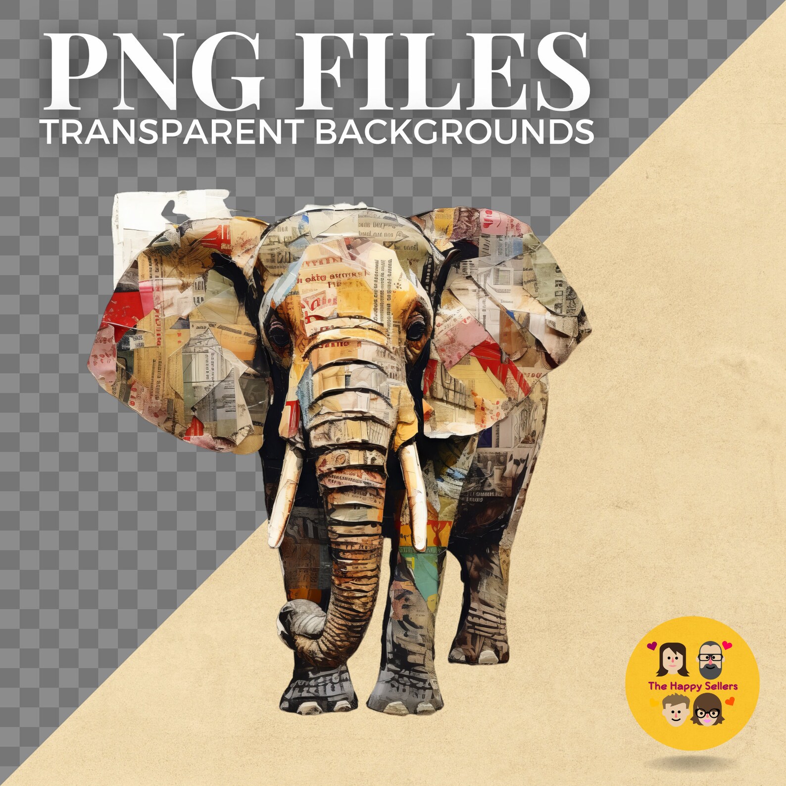 20 Safari Animals Collages Clipart Pack INSTANT DOWNLOAD 20 Safari ...