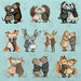 30 Forest Animals in Love Clipart Pack INSTANT DOWNLOAD 30 Adorable ...