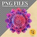 45 Bright Colors Mandalas Clipart Pack INSTANT DOWNLOAD 45 Vibrant ...