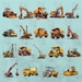 35 Construction Vehicles Clipart Pack - INSTANT DOWNLOAD, PNG ...