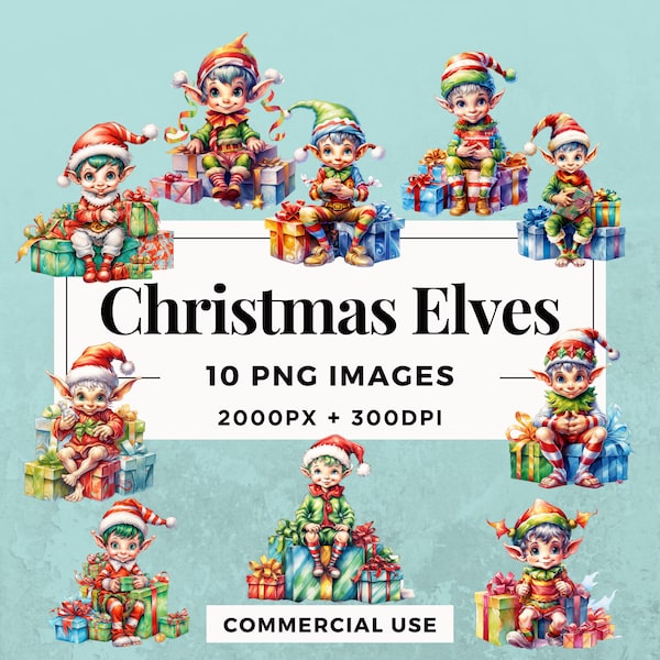 Elf Clipart - Etsy