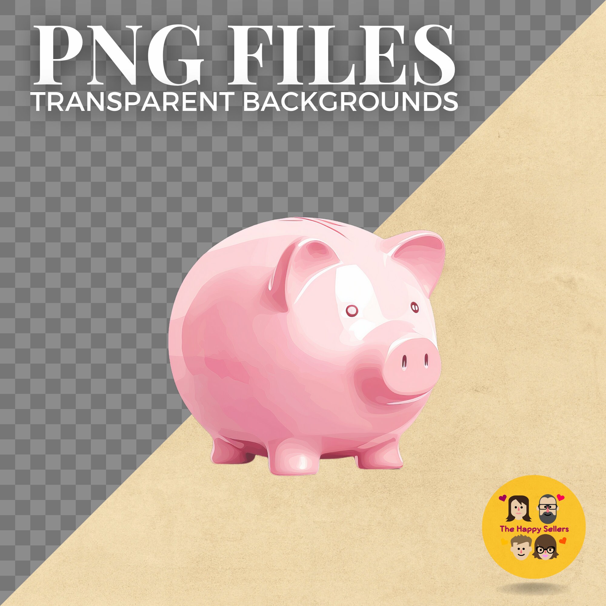 60 Unique Piggy Banks Clipart Pack INSTANT DOWNLOAD 60 Whimsical Piggy ...