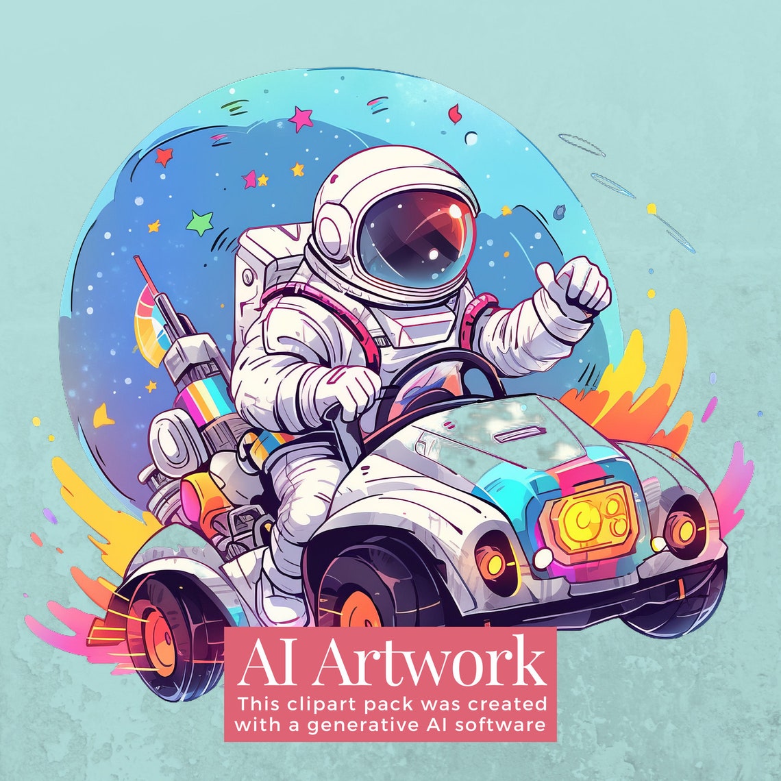 10 Space Travel Clipart Pack INSTANT DOWNLOAD 10 Cosmic Journey ...
