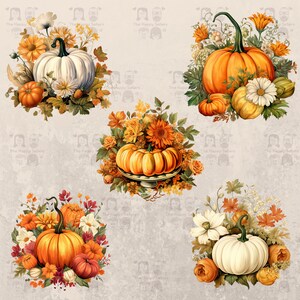 20 Decorative Pumpkins Clipart Pack INSTANT DOWNLOAD 20 Decorative ...