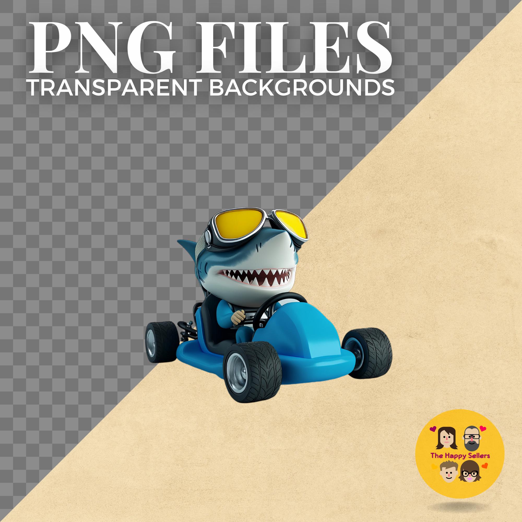 48 Go-karting Animals Clipart Pack INSTANT DOWNLOAD 48 Fun Animal Go ...