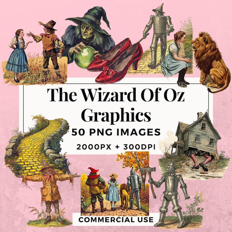 Wizard of Oz Clipart - Etsy