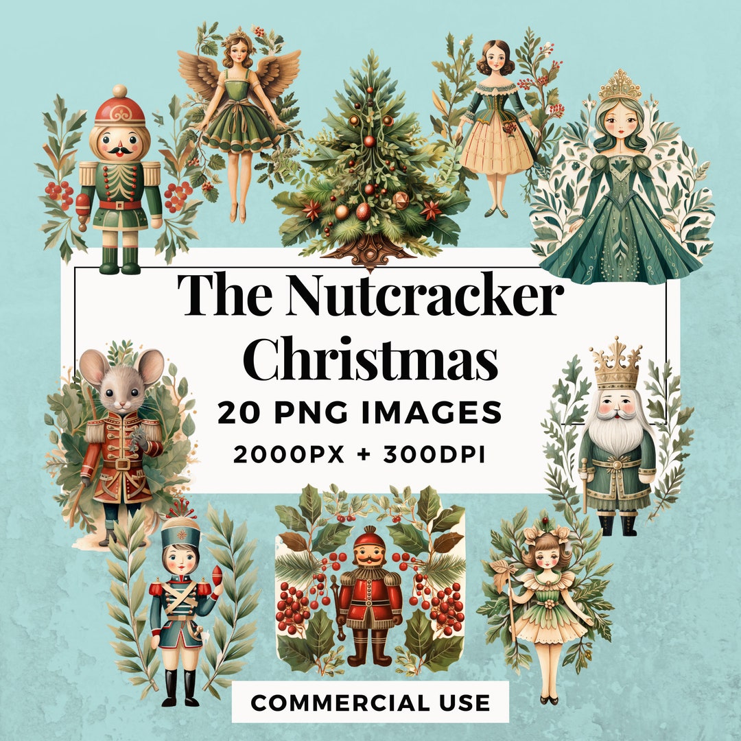 20 the Nutcracker Christmas Clipart Pack INSTANT DOWNLOAD 20 Nutcracker ...