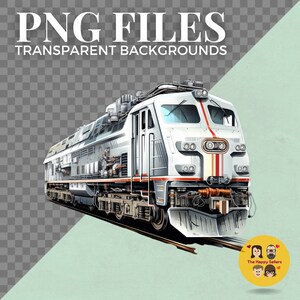 20 Train Engines Clipart Pack INSTANT DOWNLOAD 20 Locomotive ...