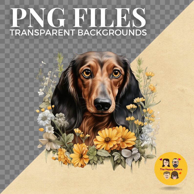 10 Dachshunds Clipart Pack INSTANT DOWNLOAD 10 Dachshund Illustrations ...